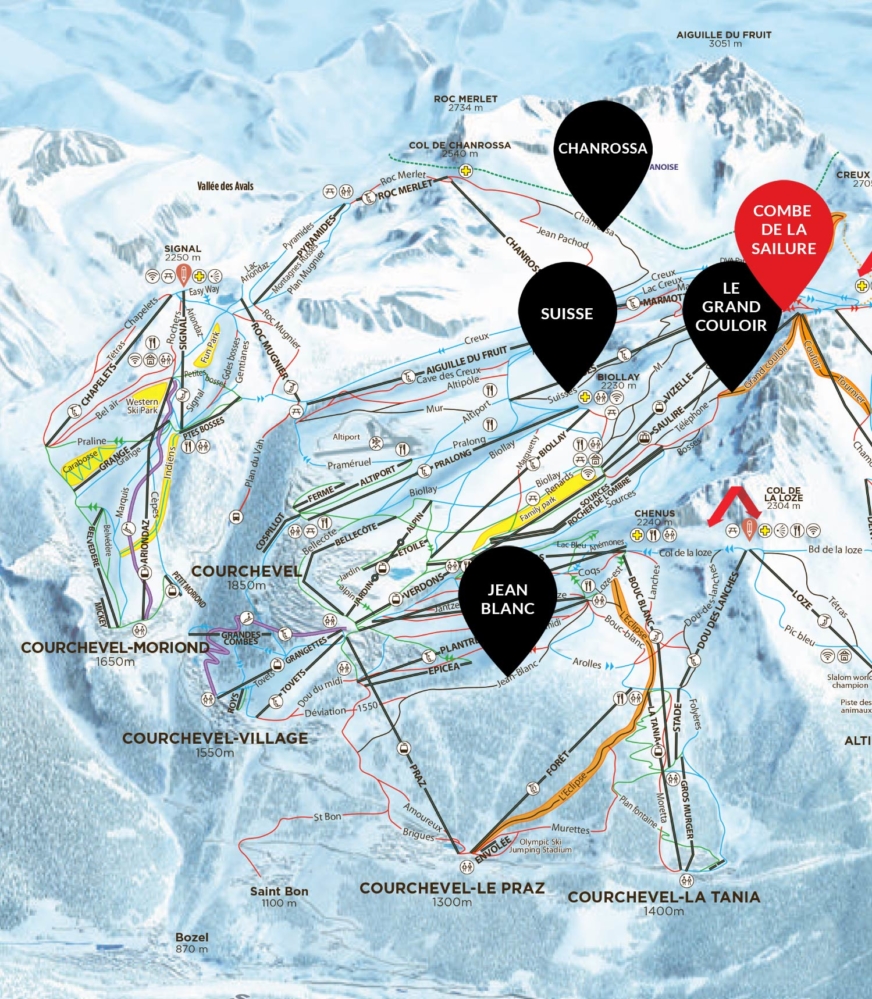 Best Ski Runs in Courchevel
